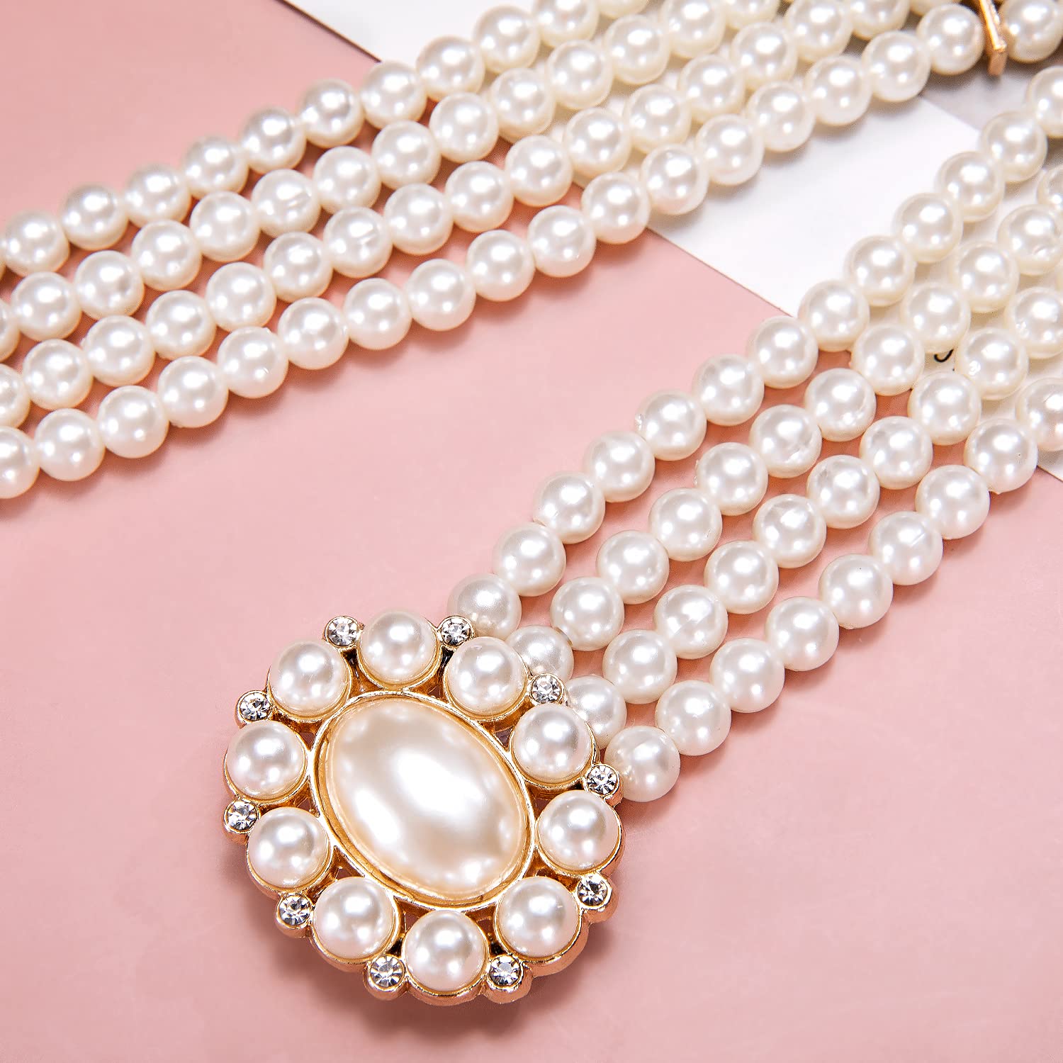 Barry.Wang Pearl Belts Women Wedding Dress Belt Sash Flowers White Waist Chain Elastic