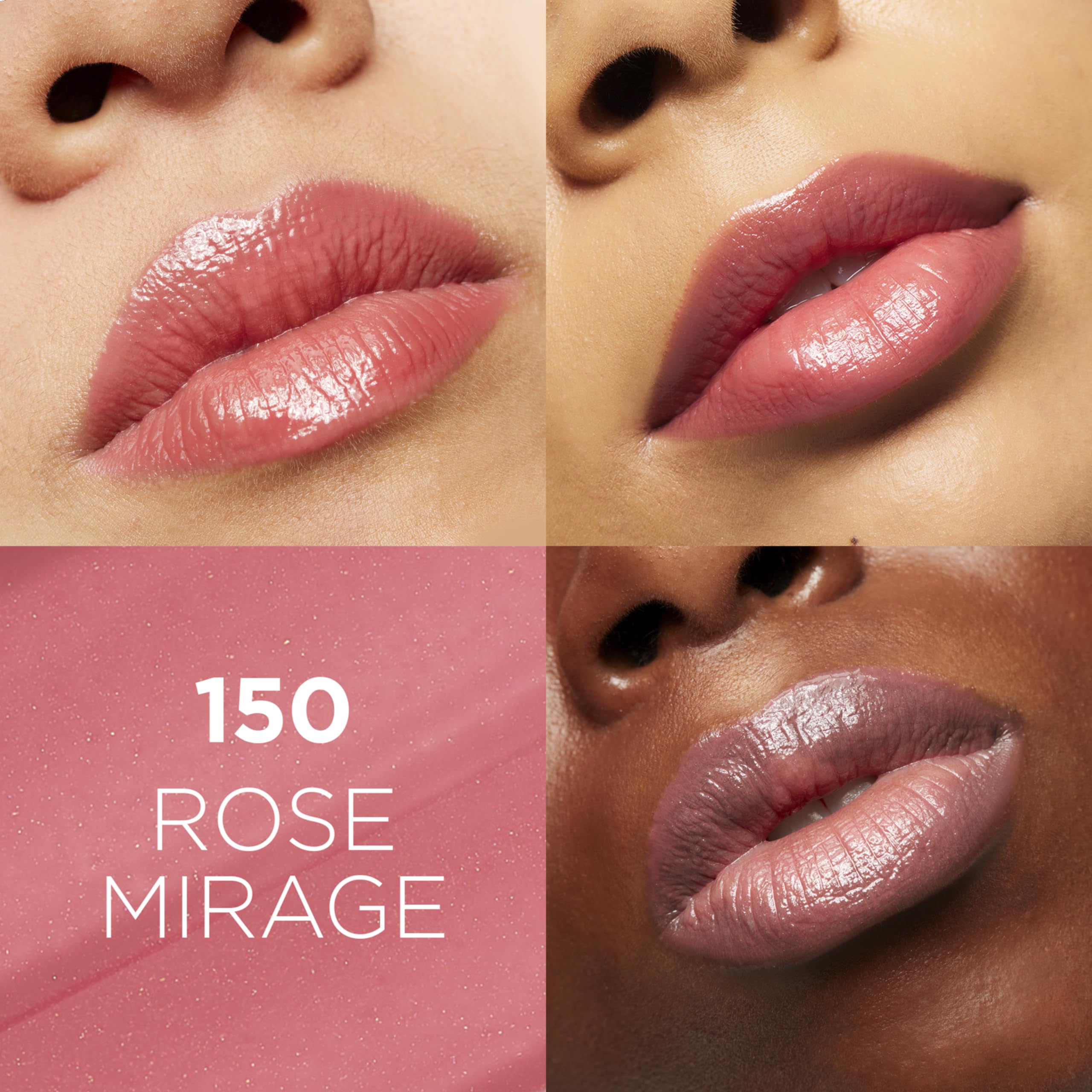 L’Oréal Paris Glow Paradise Hydrating Balm-in-Lipstick with Pomegranate Extract, Rose Mirage, 0.1 Oz