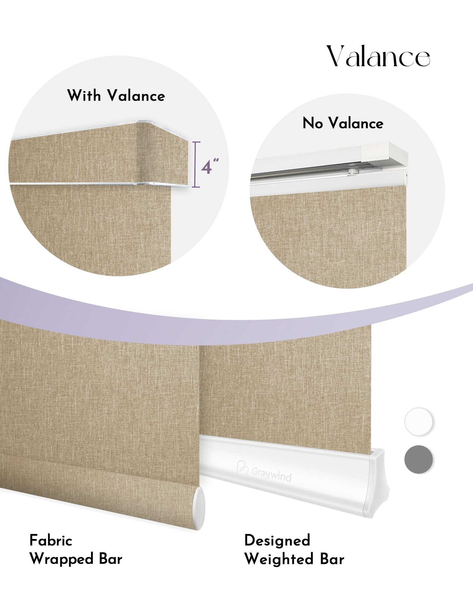 Graywind Motorized Sliding Panels Blackout Compatible with Alexa Google Smart Panel Track Blinds Remote Shades for Patio Sliding Door, Custom Size (Coffee)