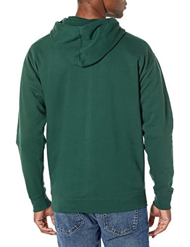 Neff Men's Graphic Groovy Logo Skater Pullover Hoodie Sweatshirt, Emerald Green/Hot Pink, X-Large