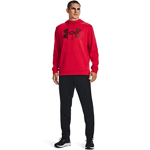 Under Armour Mens Big Logo ArmourFleece Hoodie, (600) Red/Red/Black, X-Large