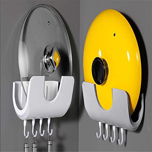 DRNKS Spoon Pot Lid Shelf Cooking Storage Kitchen Decoration Tool Holder & Xs Silicone Smiling Dwarf Creative Pot Lid Holder Spoon Holder Kitchen Pot/Lid Holder Suitable for Kitchen
