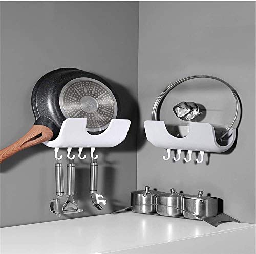 DRNKS Spoon Pot Lid Shelf Cooking Storage Kitchen Decoration Tool Holder & Xs Silicone Smiling Dwarf Creative Pot Lid Holder Spoon Holder Kitchen Pot/Lid Holder Suitable for Kitchen