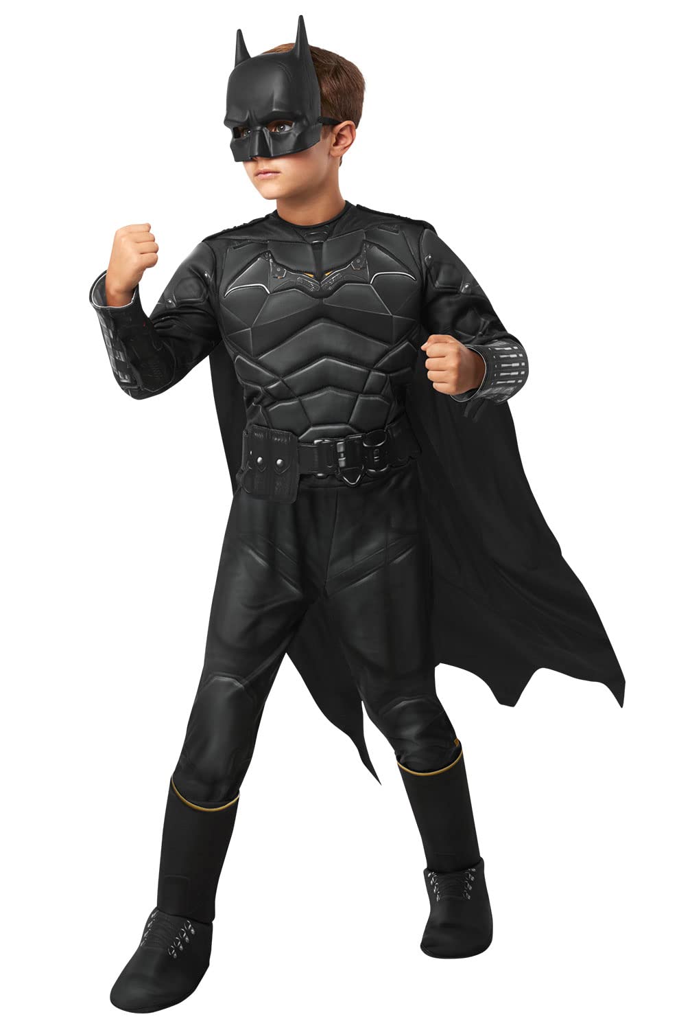 Rubies DC Comics The Batman Movie Deluxe Boy's Batman Costume for Themed Parties and Halloween, Small