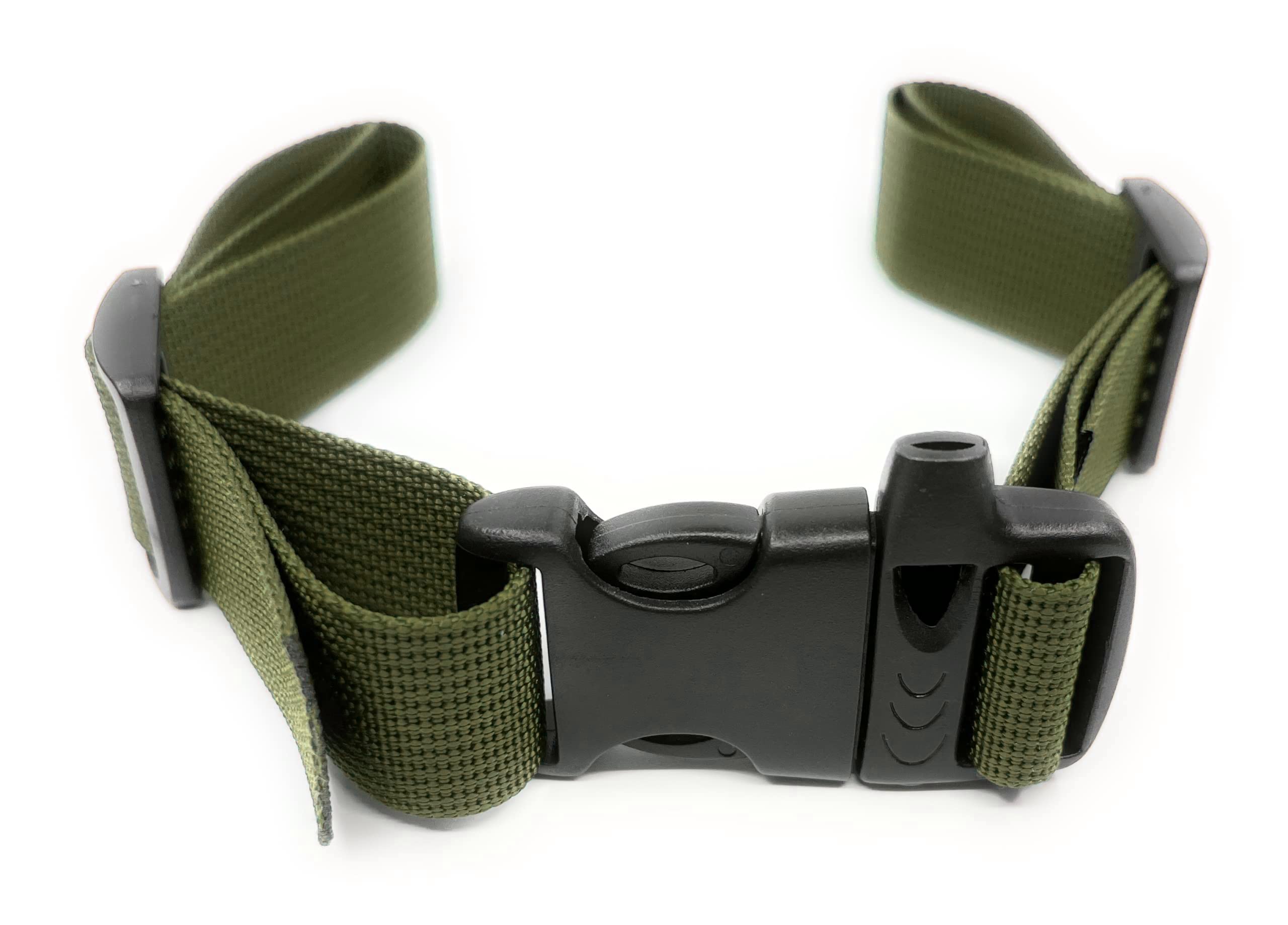 Ikerall Sternum Straps For Backpacks 1-pack,Adjustable Chest Strap with Emergency Whistle Buckle Suitable for Universal Outdoor Fabric Backpack Straps(Navy Green)