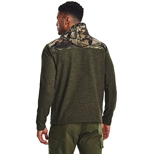 Under Armour mens Specialist Grid ½ Zip Hoodie, (390) Marine OD Green/UA Forest All Season Camo/Marine OD Green, Medium