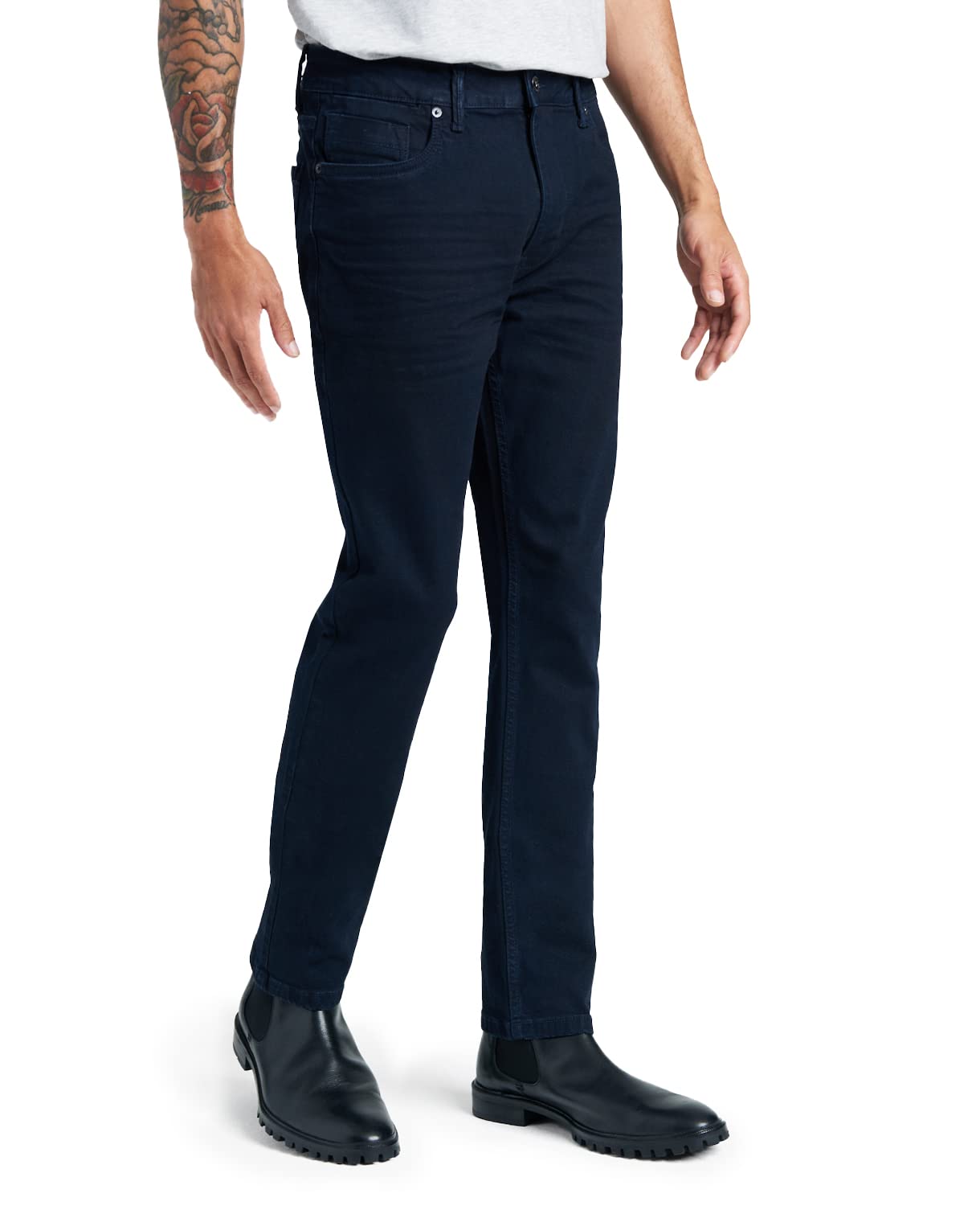 Kenneth Cole Men's Jeans - Slim Fit Stretch Denim - Blue Jeans (Downing, 34x30)