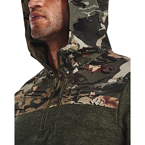 Under Armour mens Specialist Grid ½ Zip Hoodie, (390) Marine OD Green/UA Forest All Season Camo/Marine OD Green, Medium