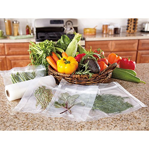 FoodSaver Vacuum Sealer Bags, Rolls for Custom Fit Airtight Food Storage and Sous Vide, 11" x 16' (Pack of 3)