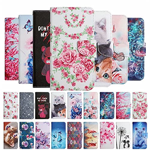 MTQLX Wallet Case for Oppo Reno 6 PRO 5G Premium Luxury Flower Pattern Woman PU Leather Wallet Case with [Kickstand][Wrist Strap],for Oppo Reno 6 PRO 5G (#01)