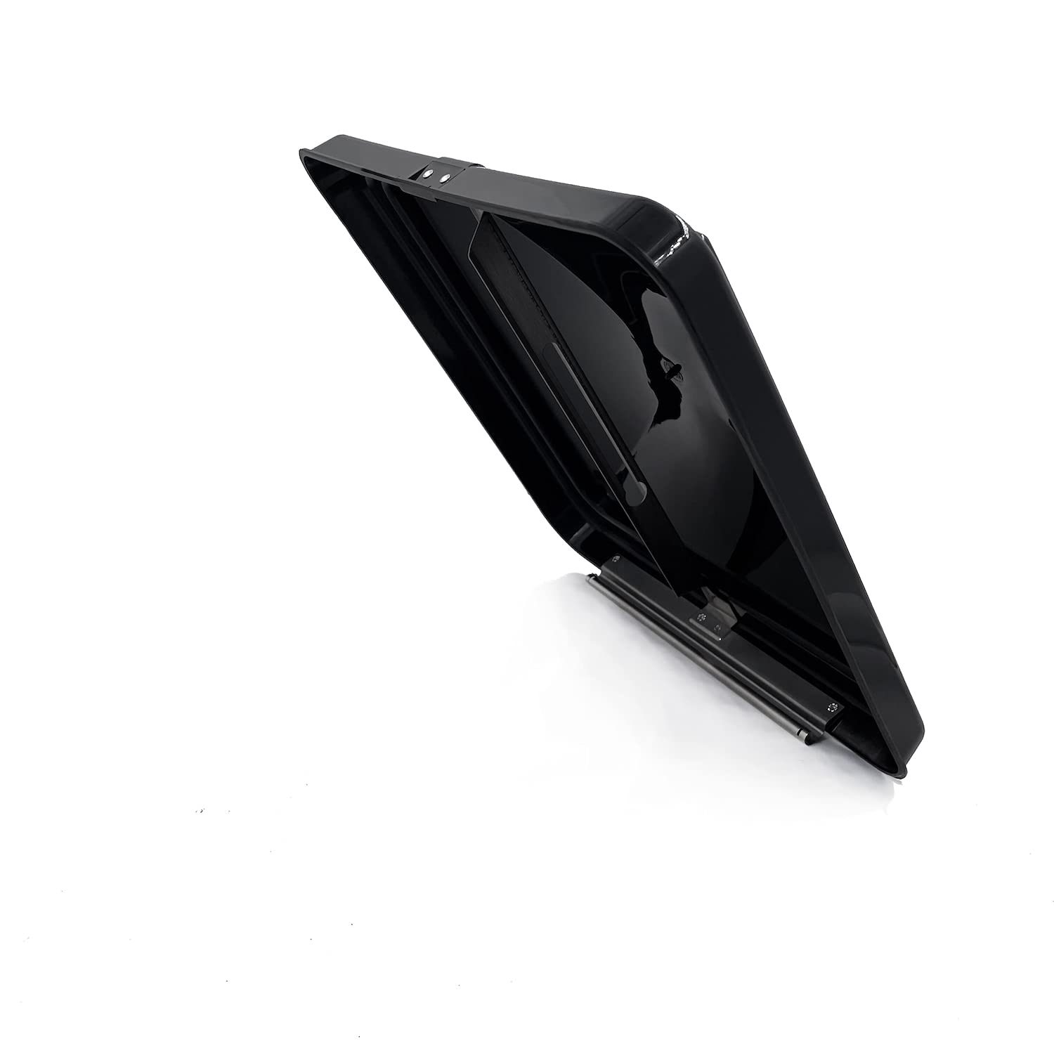 HTTMT- 1Pc Black 14" x 14" Replacement Impact-Resistant Universal Motorhome RV Roof Vent Lid Cover Camper RV Trailer Fresh Air Ventilation Wind [P/N: ET-CAR-FIX018A-BK]