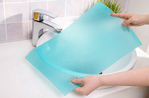 Multifunction Refrigerator Mats,1pc Washable Non Slip Fridge Mats Liners,Waterproof Adjustable Fridge Mats for Freezer Cupboard Drawers