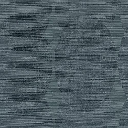 RoomMates RMK12226PLW Nikki Chu Indigo Blue Sahara Peel and Stick Wallpaper,1 roll - 20.5 inches wide x 18 feet