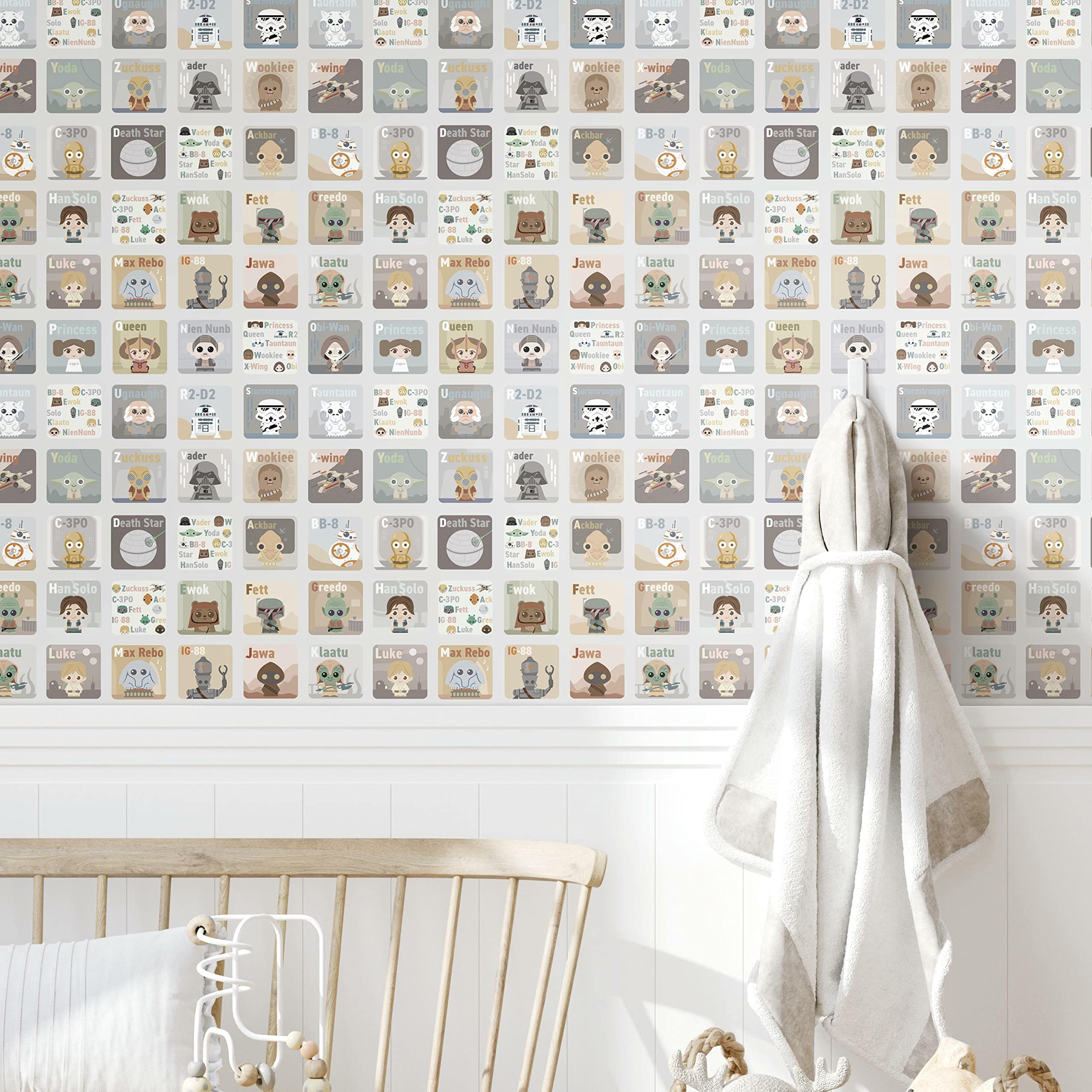 RoomMates Star Wars Infant Alphabet Peel & Stick Wallpaper by RoomMates, RMK11953RL