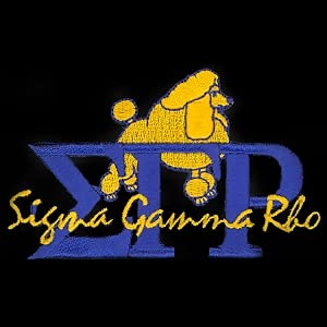 Sigma Gamma Rho 1 3/8" T W/Blue Signature Sphinx Letters Emblem Patch