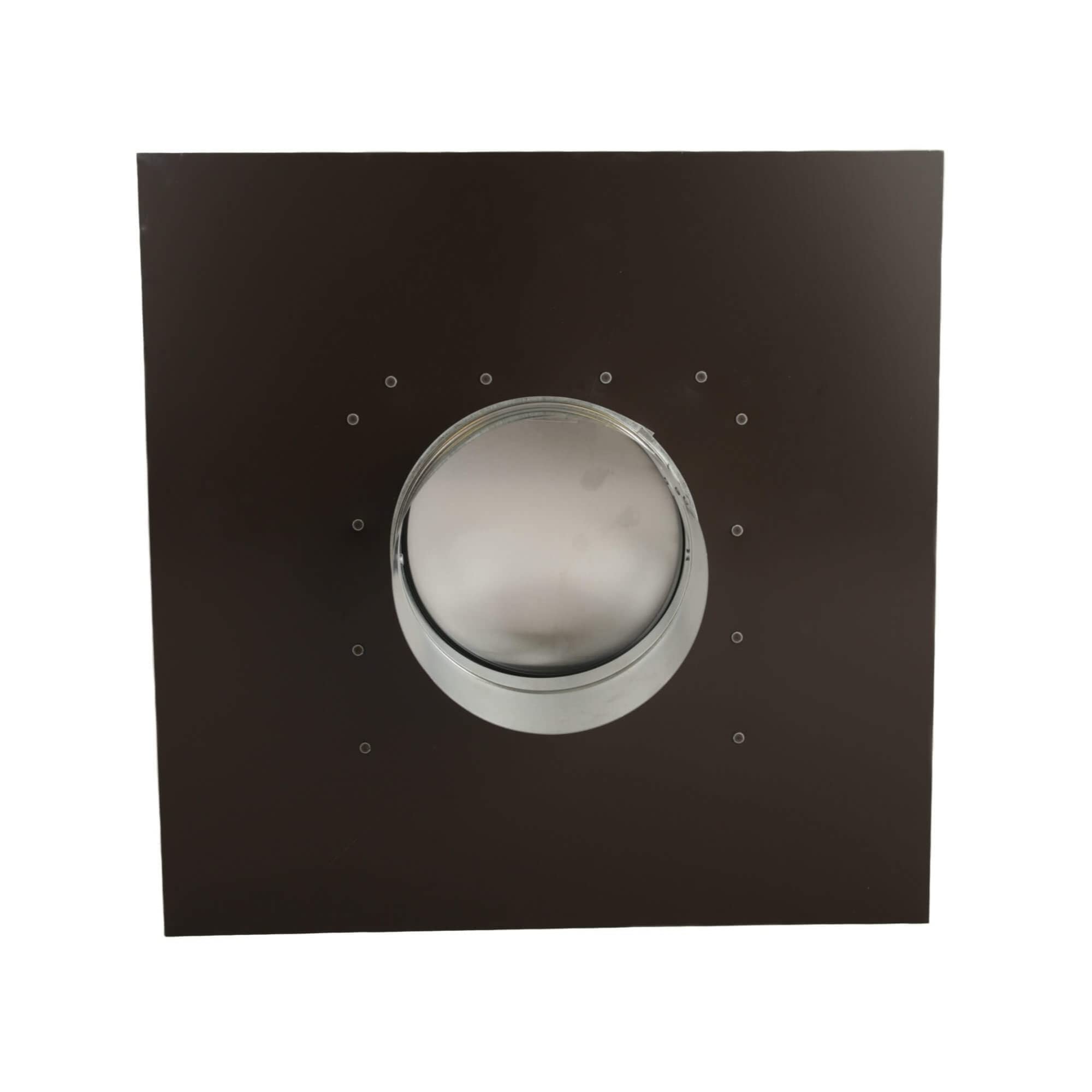 Goose Neck Painted Exhaust Roof Vent with Extension (6 Inch, Brown)