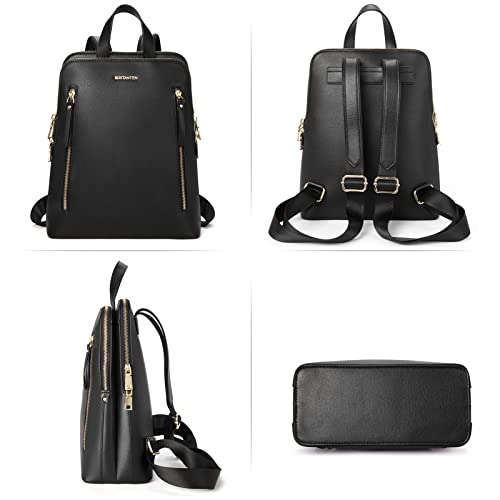 BOSTANTEN Leather Backpack for Woman Work Travel Backpack Stylish Ladies Shoulder Bags