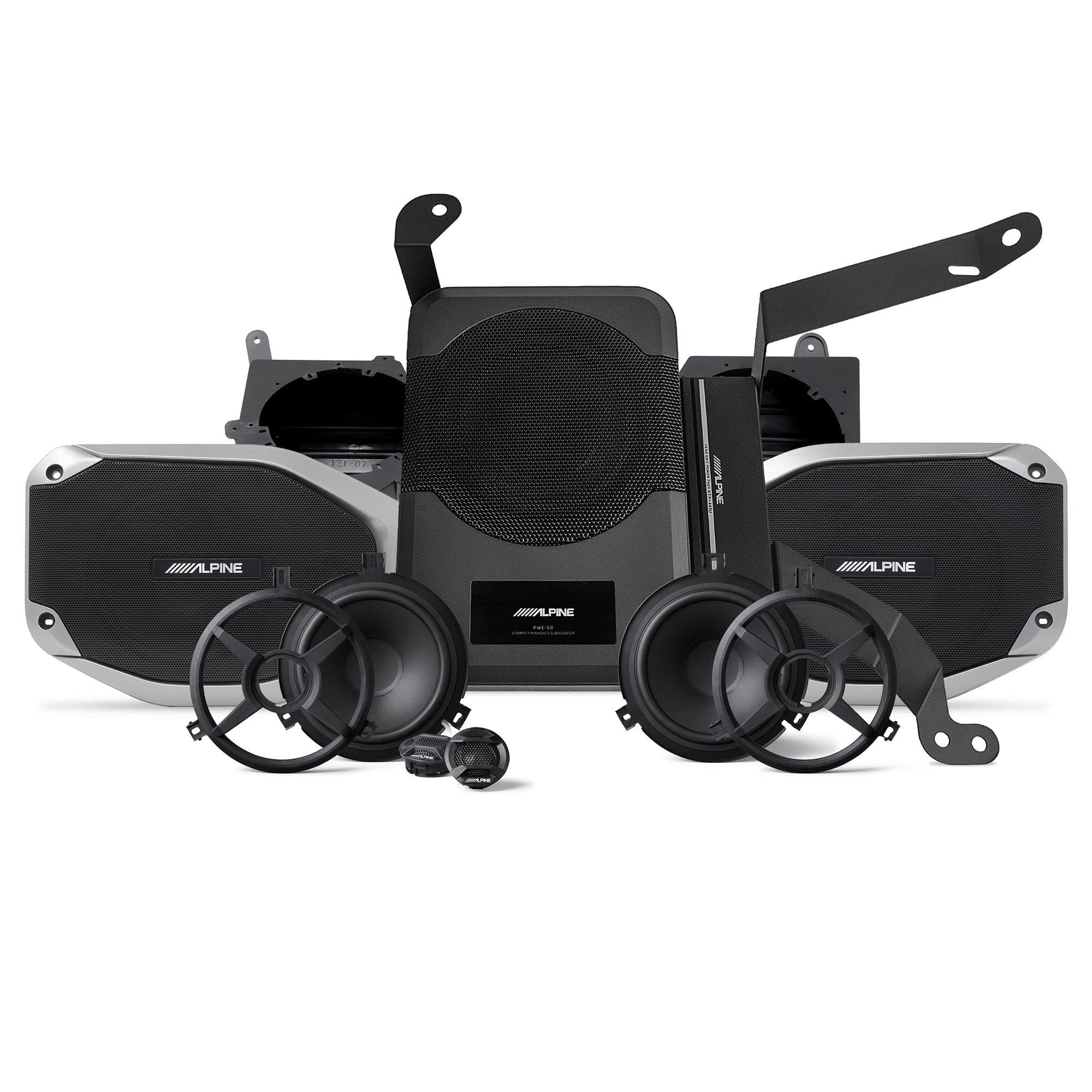 Alpine PSS-24WRA 300-Watt Complete System Upgrade Compatible with 2018-Up Jeep Wrangler Unlimited JL & 2020-Up Jeep Gladiator