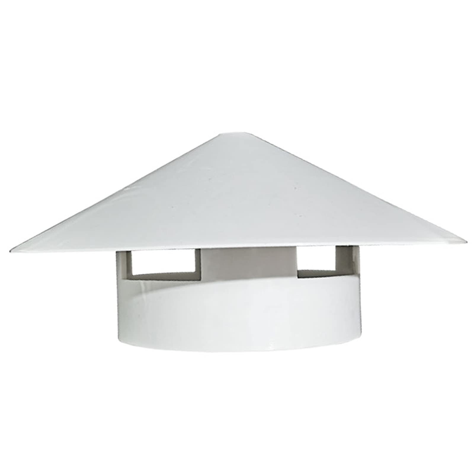 Chimney Rain Cap PVC Breathable Cap Plastic Rain Cap Vent Cap Pipe Cap Vent Cap, 4.3 inches (110 mm)