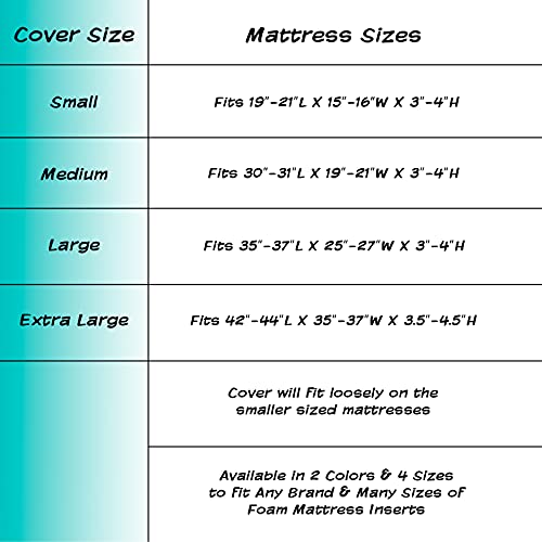 Replacement Dog Bed Cover - Large Pet Duvet with Zipper, Sherpa Top, and Nonslip Bottom - Removable Washable Cover by PETMAKER (Brown Plaid)