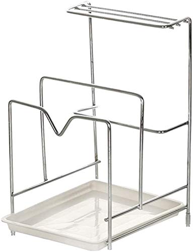 DRNKS Kitchen Pot Lid Holder Organizer Rack Storage Pan Lid Multi Kitchen Accessories Home Storage Spoon Rests Easy to Clean-Door Back Type Pot Cover Rack Suitable for Kitchen