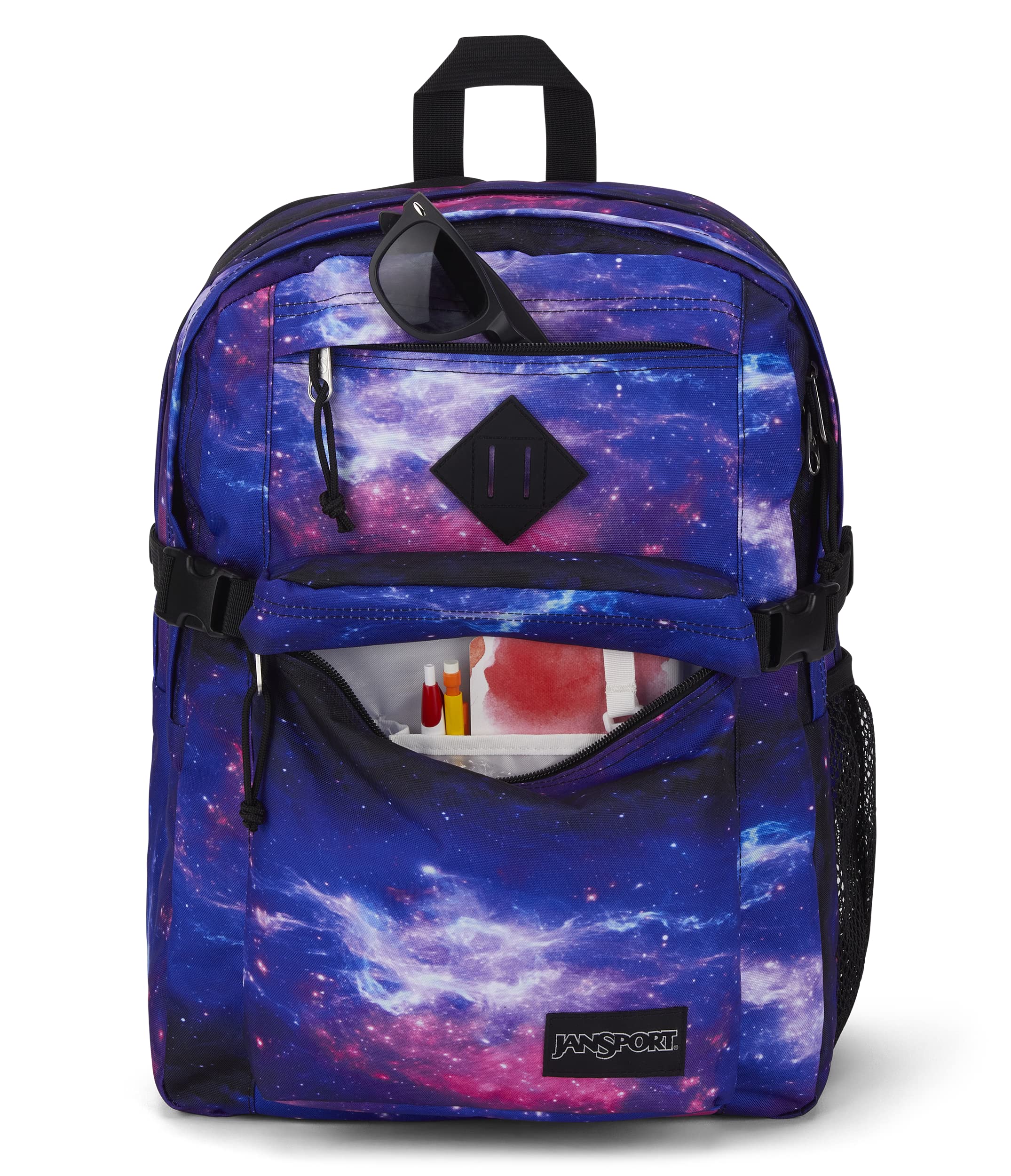 JanSport Main Campus Backpack - Travel or Work backpack w 15-Inch Laptop Sleeve and Dual Water Bottle Pockets, Space Dust