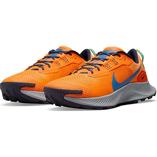 NIKE mens Pegasus Trail 3 Orange DA8697 800, Total Orange/Signal Blue, 9.5