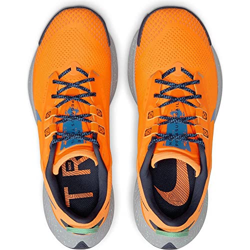 NIKE mens Pegasus Trail 3 Orange DA8697 800, Total Orange/Signal Blue, 9.5