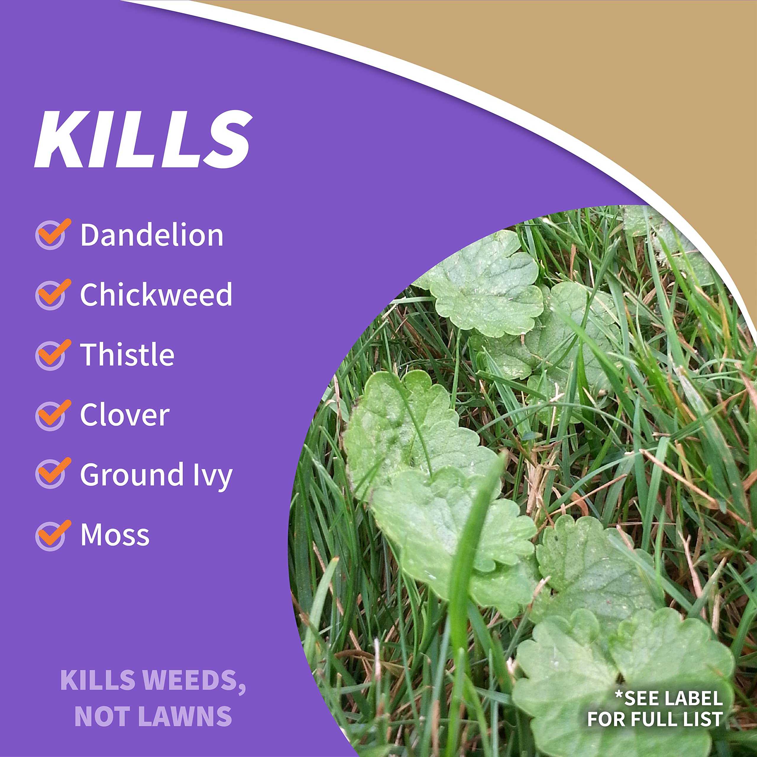 Bonide Captain Jack's Lawnweed Brew, 128 oz Ready-to-Use Spray with Power Wand, Fast-Acting Formula Controls Weeds, Moss, Algae, Lichens & Disease