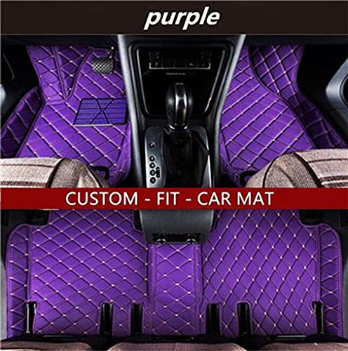 Car Floor Mats for Volvo - S60 2011-2017 Full Coverage Foot Pad All Weather Anti-Slip Waterproof Dustproof Interior Protection Luxury PU Leather Custom Auto Carpe QUUFAA (Beige,S60 2011-2017 Year)