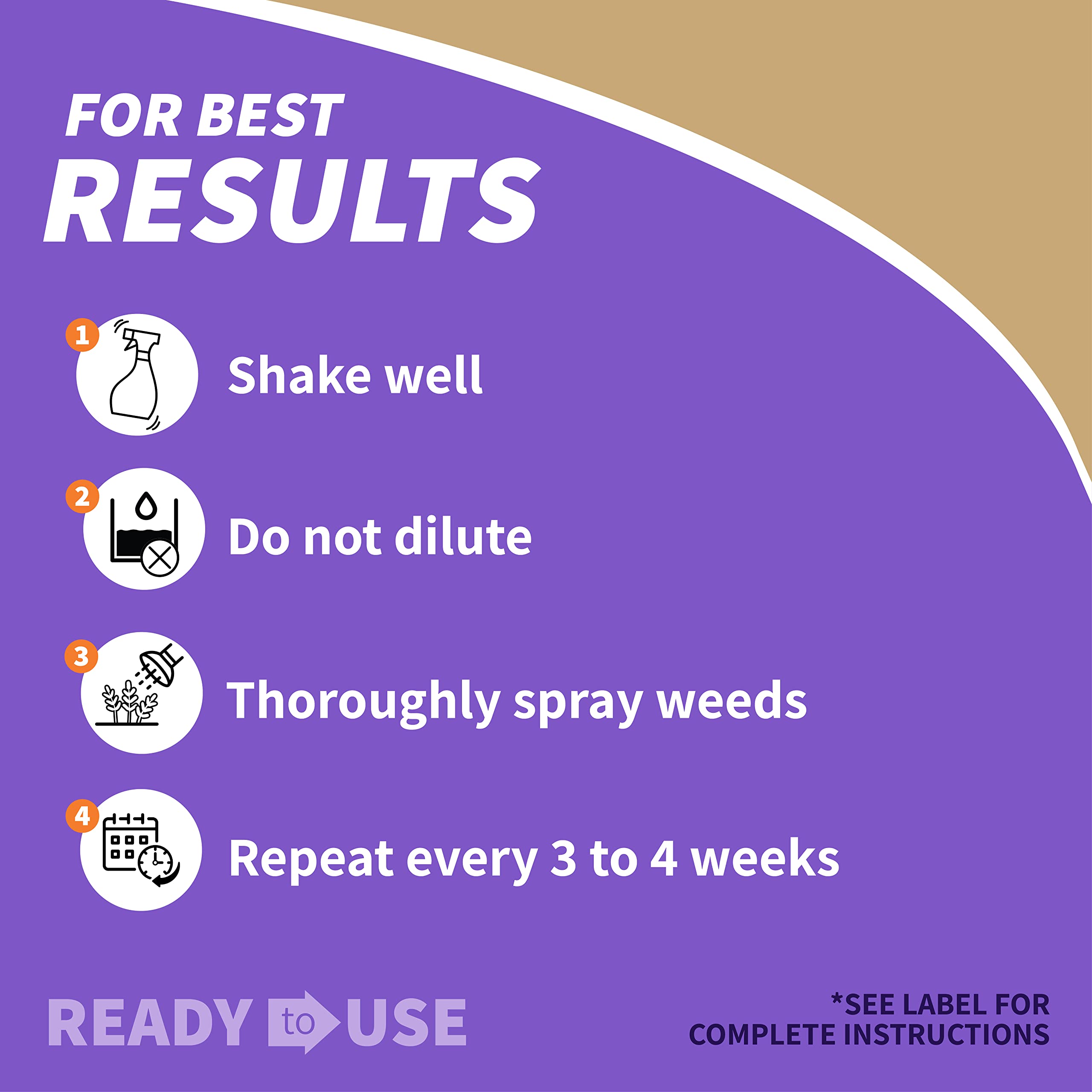 Bonide Captain Jack's Lawnweed Brew, 128 oz Ready-to-Use Spray with Power Wand, Fast-Acting Formula Controls Weeds, Moss, Algae, Lichens & Disease