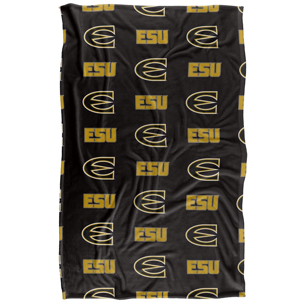 Emporia State University Hornets Blanket, 36"x58", Logo Pattern, Silky Touch Super Soft Throw