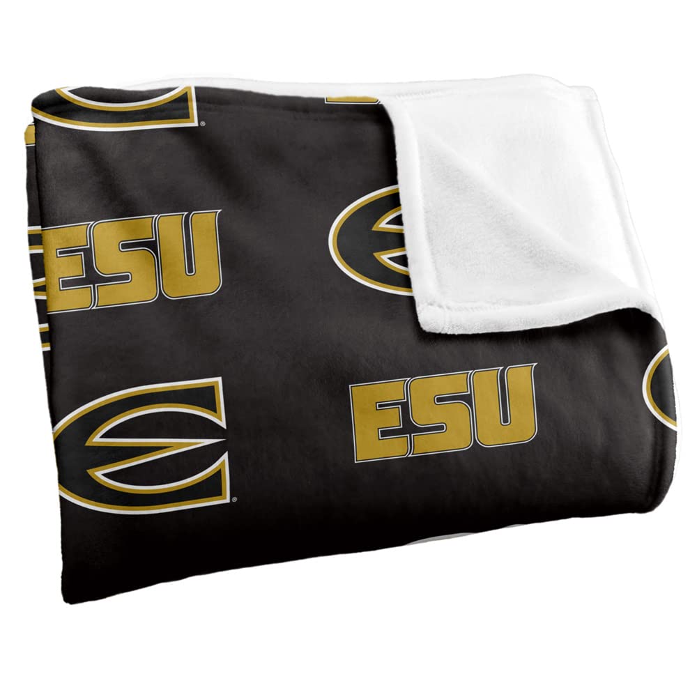 Emporia State University Hornets Blanket, 36"x58", Logo Pattern, Silky Touch Super Soft Throw