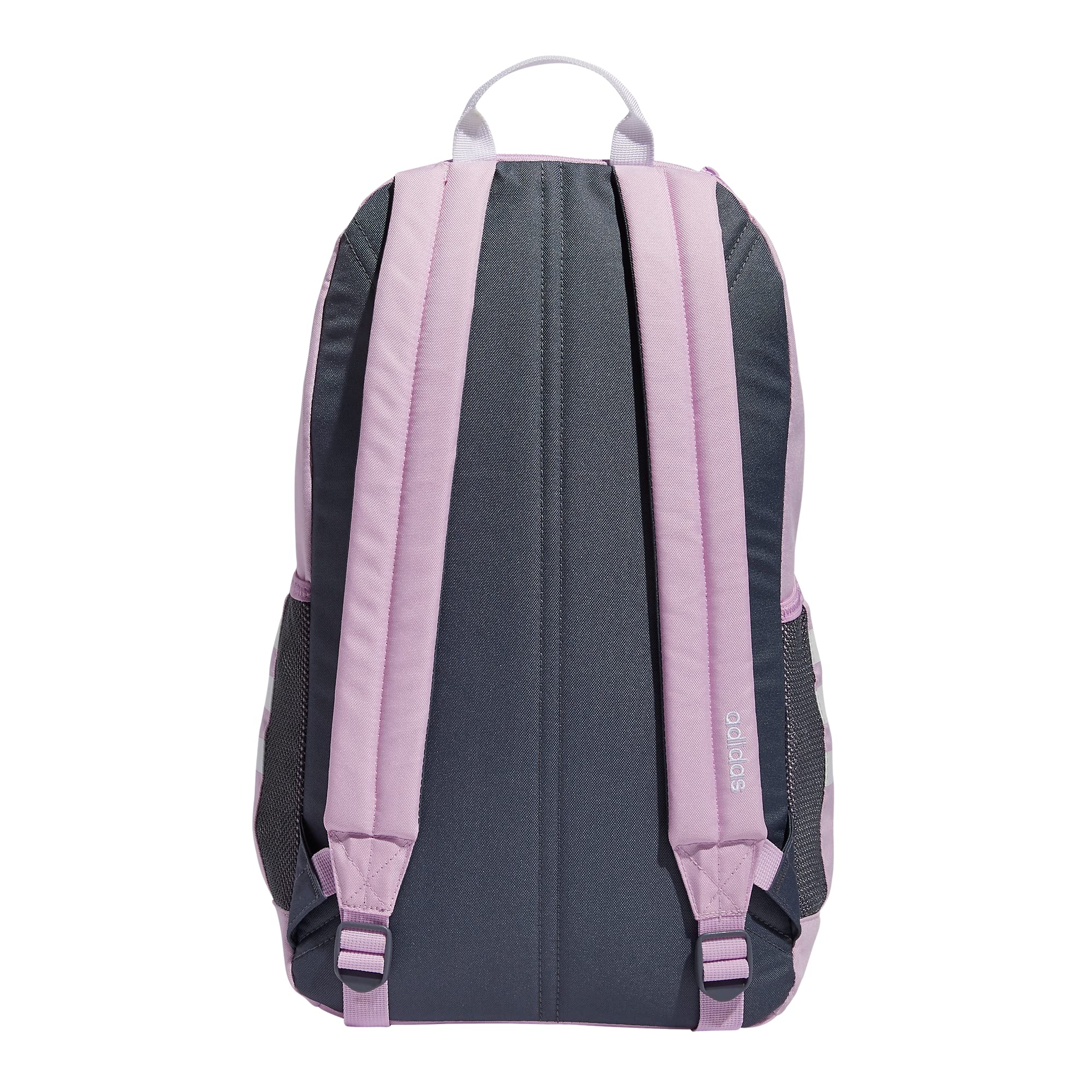 adidas Classic 3-Stripe Durable Backpack Student Athletic Sport Laptop Book Bag Discontinued, Bliss Lilac Purple/White/4.0, One Size