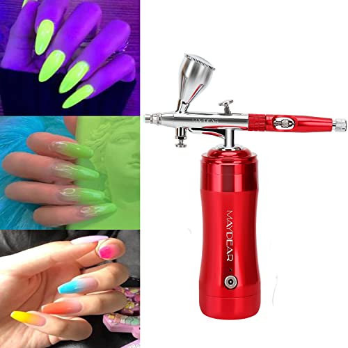 Maydear Airbrush Paint, Professional 6 Colors Acrylic Airbrush Paint Set,Premium Halloween Airbrush Paint Kit for Beginners, Students and Artists -UV