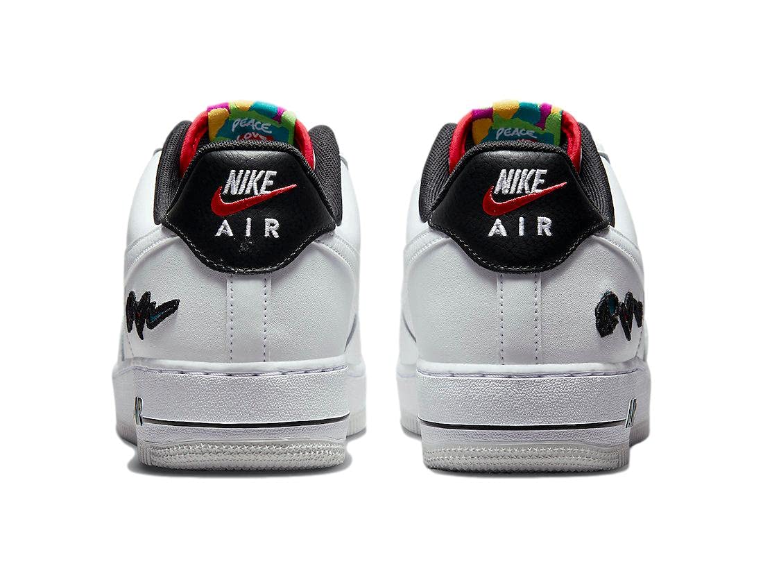 Nike Mens Air Force 1 Low LV8 DM8148 100 Peace, Love, Swoosh - Size 11.5