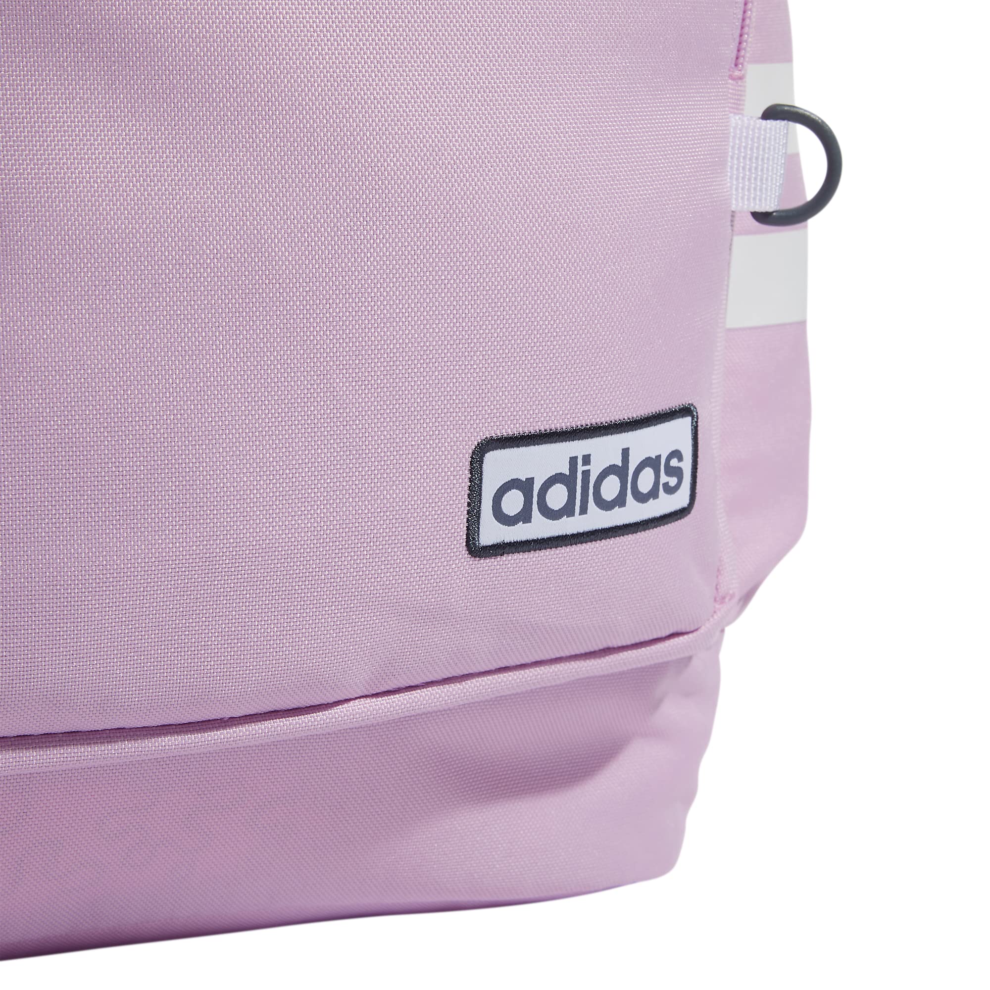 adidas Classic 3-Stripe Durable Backpack Student Athletic Sport Laptop Book Bag Discontinued, Bliss Lilac Purple/White/4.0, One Size