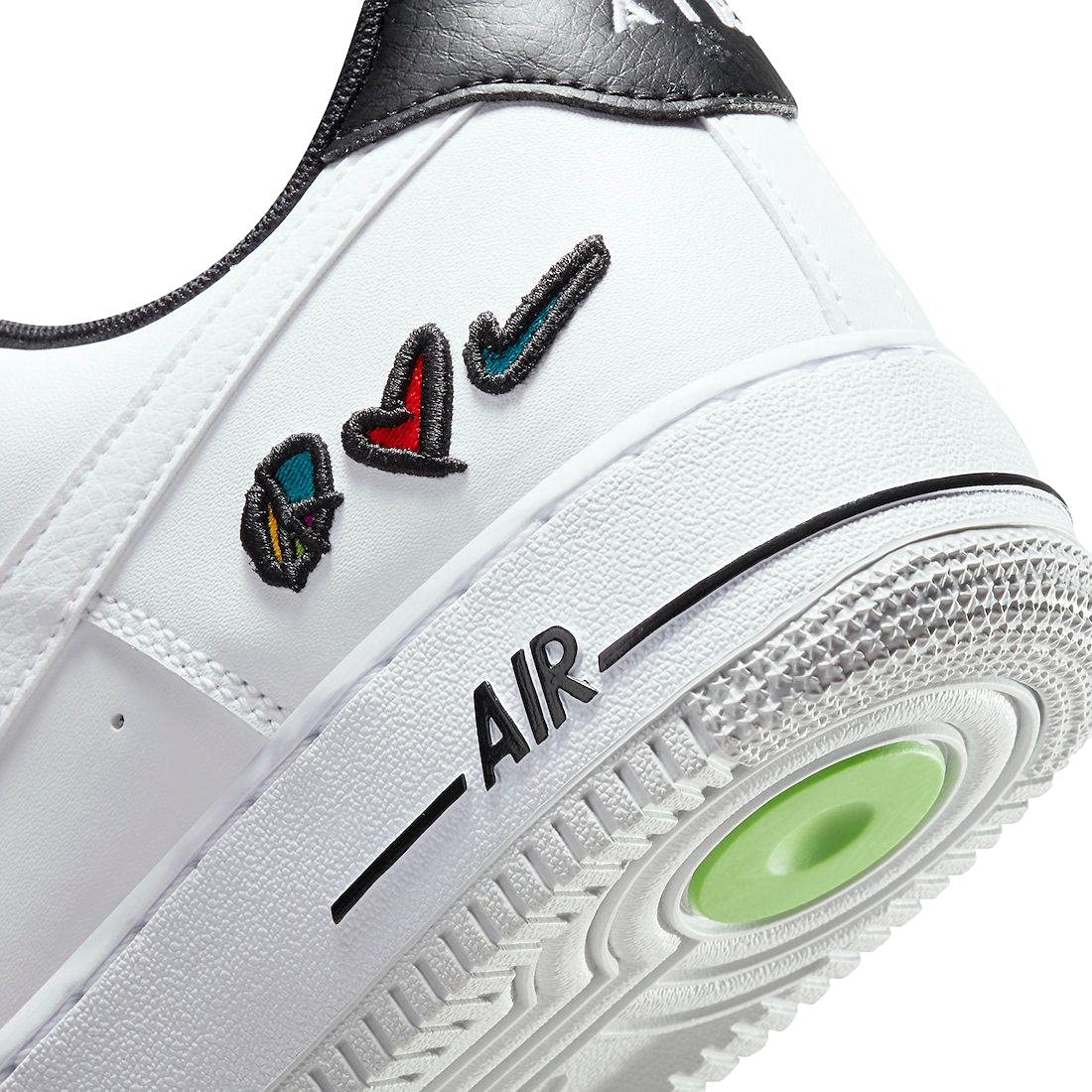 Nike Mens Air Force 1 Low LV8 DM8148 100 Peace, Love, Swoosh - Size 11.5