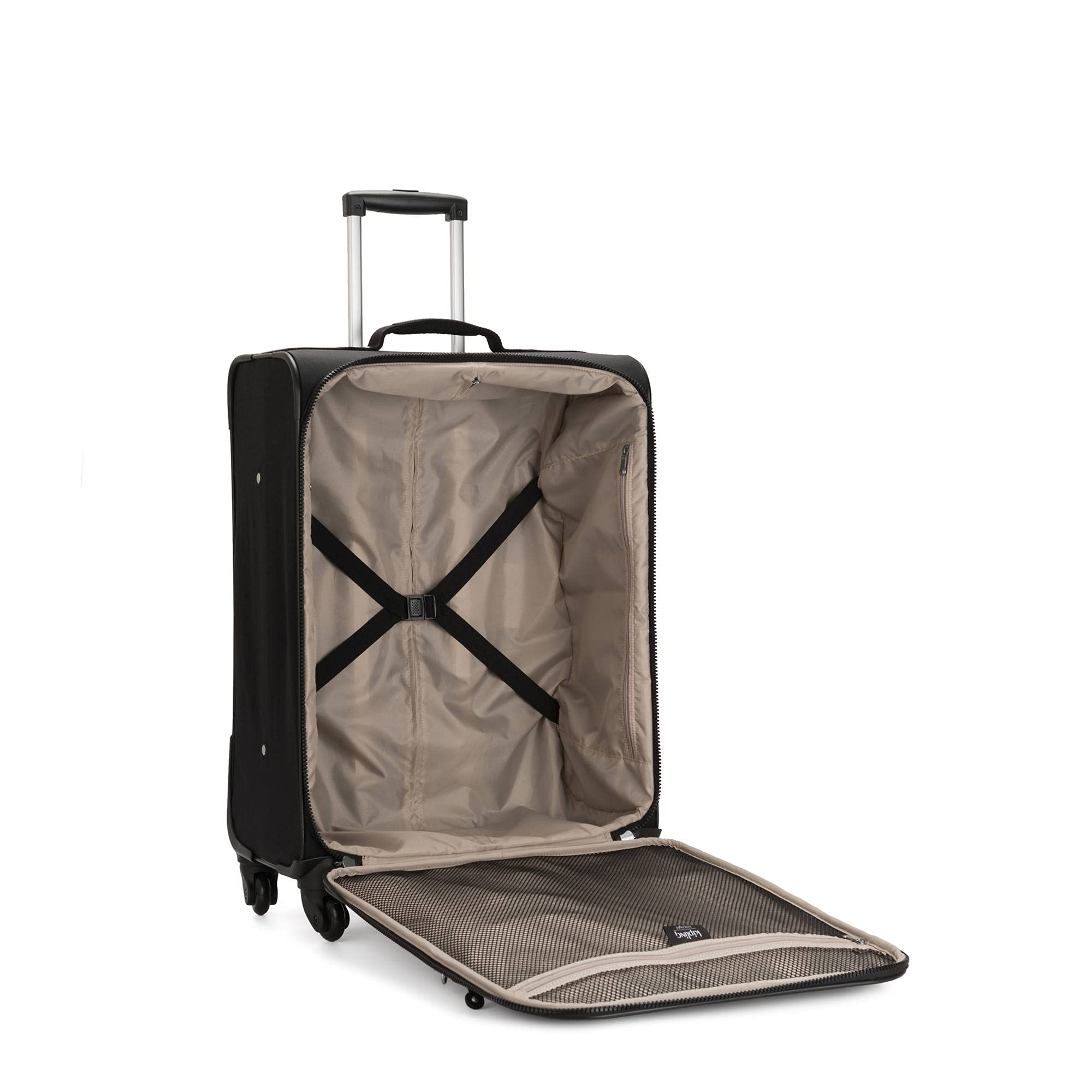 Kipling Parker Medium Rolling Luggage Black Tonal
