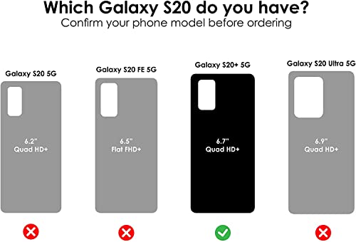 OtterBox Symmetry Series Case for Samsung Galaxy S20 Plus & S20 Plus 5G (ONLY - NOT Compatible with Other S20 Models) Non-Retail Packaging - Clear