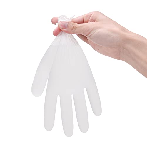 Schneider Clear Vinyl Exam Gloves, 4-mil, Medium 100-ct Box, Latex-Free, Disposable Gloves, Medical Gloves, Cleaning Gloves, Food Prep Gloves, Food Safe Rubber Gloves, Powder-Free, Non-Sterile