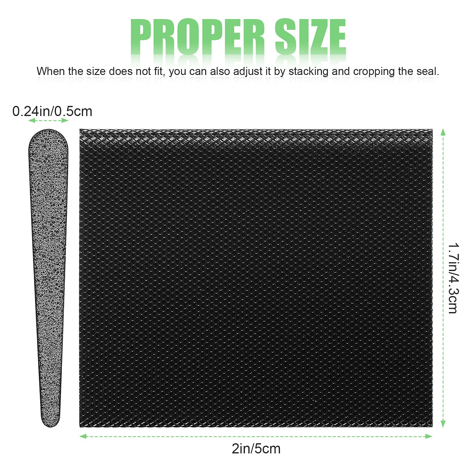 6 Pieces Self-Adhesive Door Corner Seals, Weather Stripping Draft Stopper, Door Frame Seal Corner Foam for Weather Protection, for Lsolation of Noise (Black)