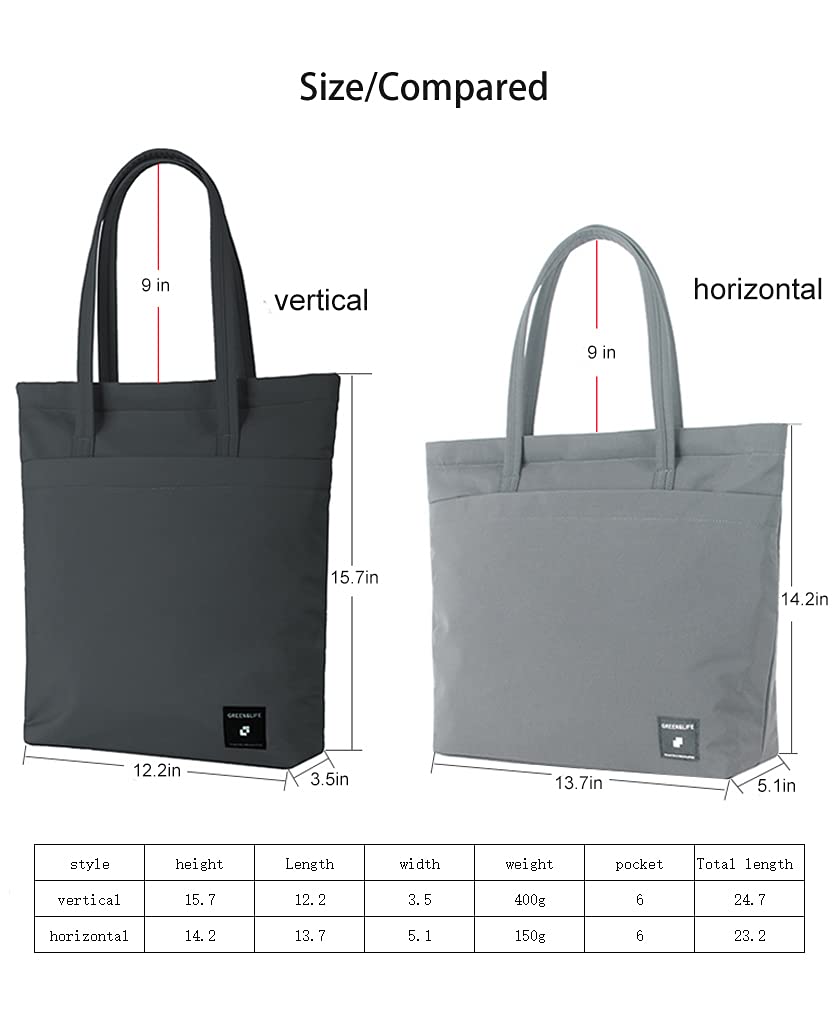 H HIKKER-LINK Womens Large Tote Bag Shoulder Bag with Multi-pocket for Work Gym Pool and Daily Bags Pink