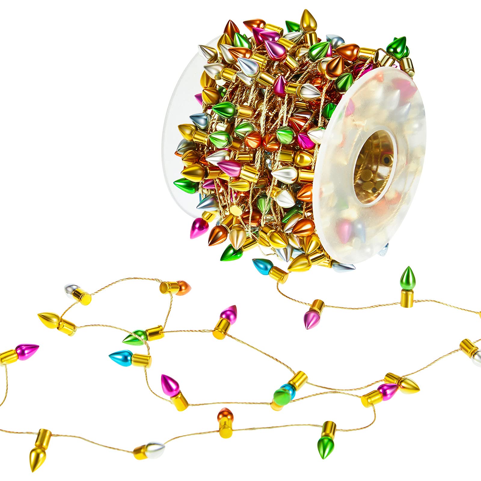 Tuanse 32.8 Feet Dollhouse Fake Light String Valentine‘s Day Mini Craft Miniature Lights Fairy Dollhouse Miniature String Miniature Decorations for Craft Christmas Valentine‘s Day(Multicolor)
