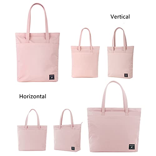 H HIKKER-LINK Womens Large Tote Bag Shoulder Bag with Multi-pocket for Work Gym Pool and Daily Bags Pink