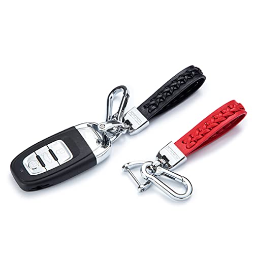 Universal Men & Women PU Leather Keychain Accessories Metal Car Key Chain Ring, purple