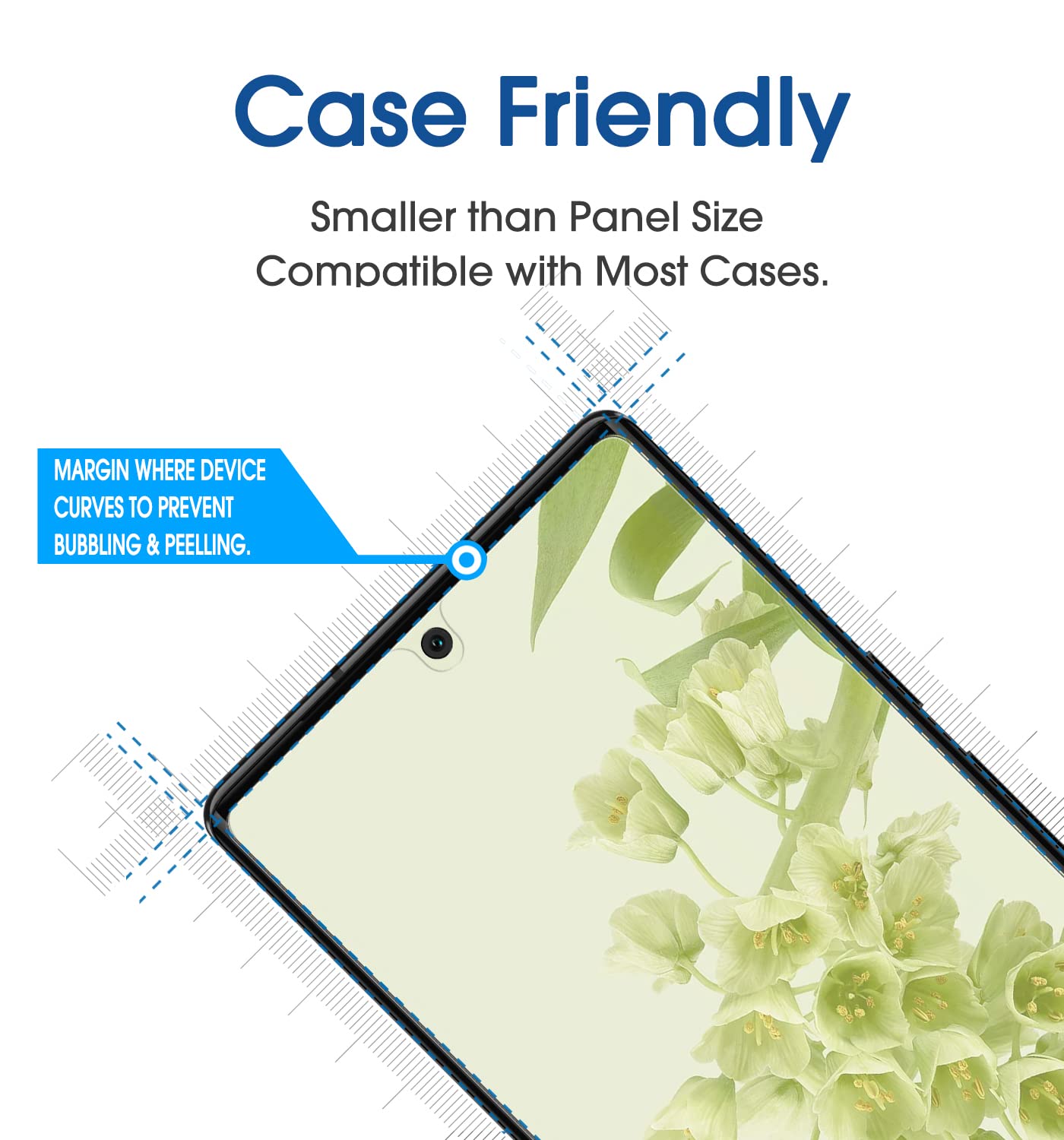 amFilm Screen Protector for Google Pixel 6, 0.26mm Thickness HD Clear, Anti-Scratch Bubbles-Free, Tempered Glass, 3 Pack