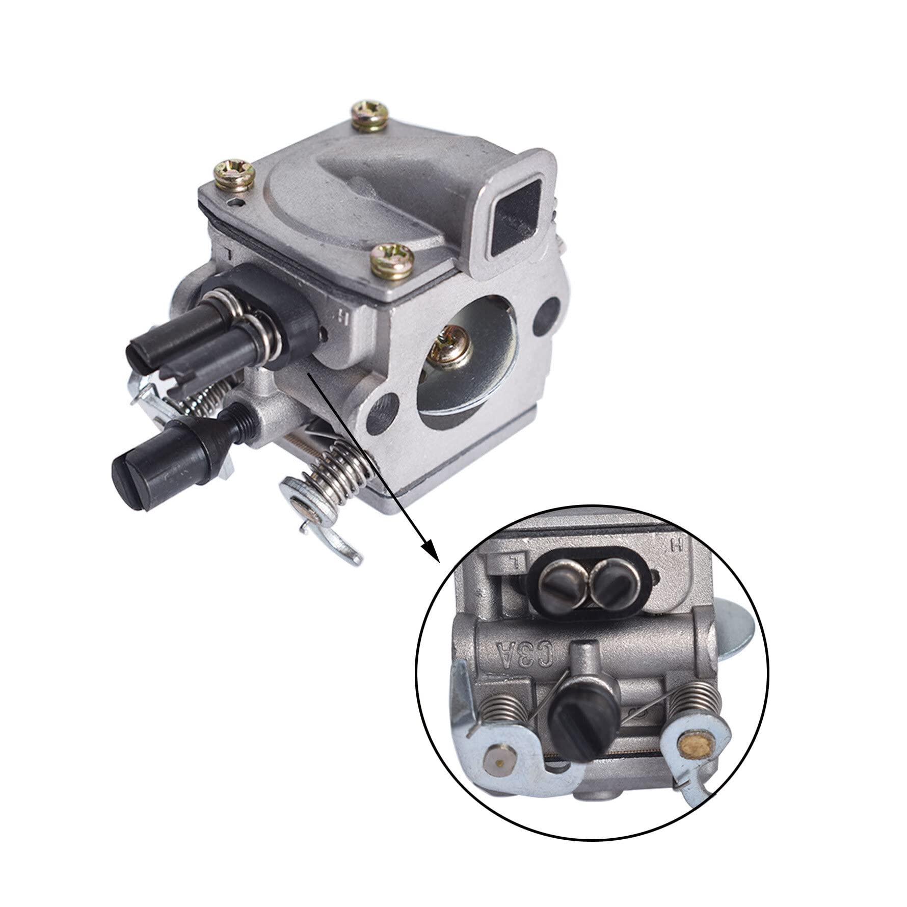 munirater Carburetor Replacement for MS340 MS360 034 036 Chainsaw Parts 1125 120 0651 Replacement for Zama C3A-S31A 1125 120 1612