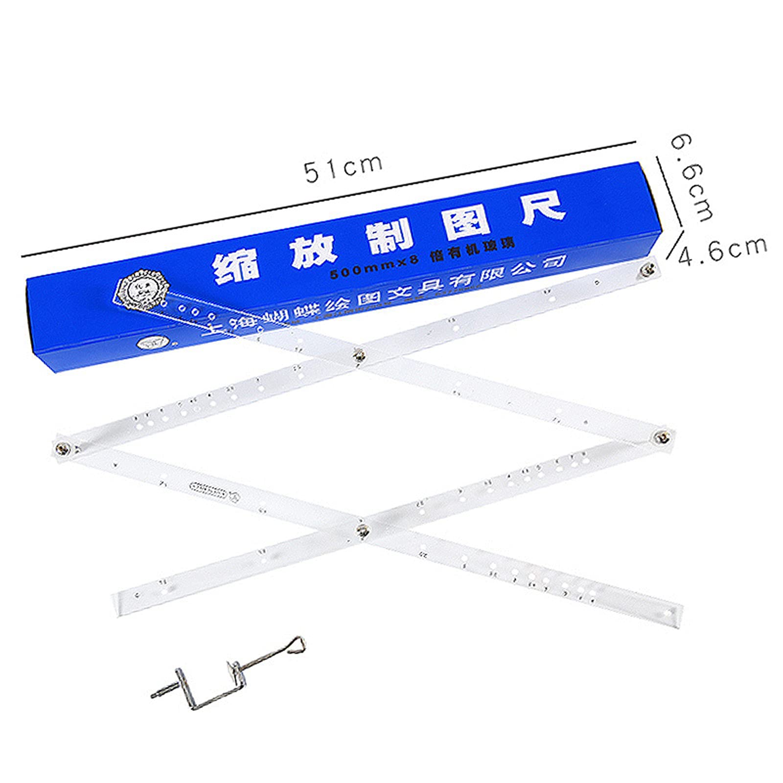 DYNWAVE Clear Pantograph Artist Drawing Tool Folding Reducer 10 Times Scale