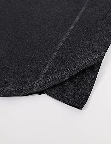 Yakestyle Women's V Neck Golf Shirt Short Sleeve Athletic Quick Dry Moisture Tennis Wicking Yoga Polo, Black, Large